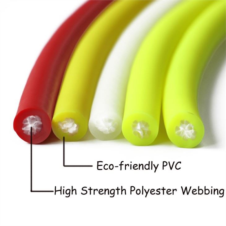 High Tensile Waterproof Plastic PVC Coated Round Cord Tubular Rope ...